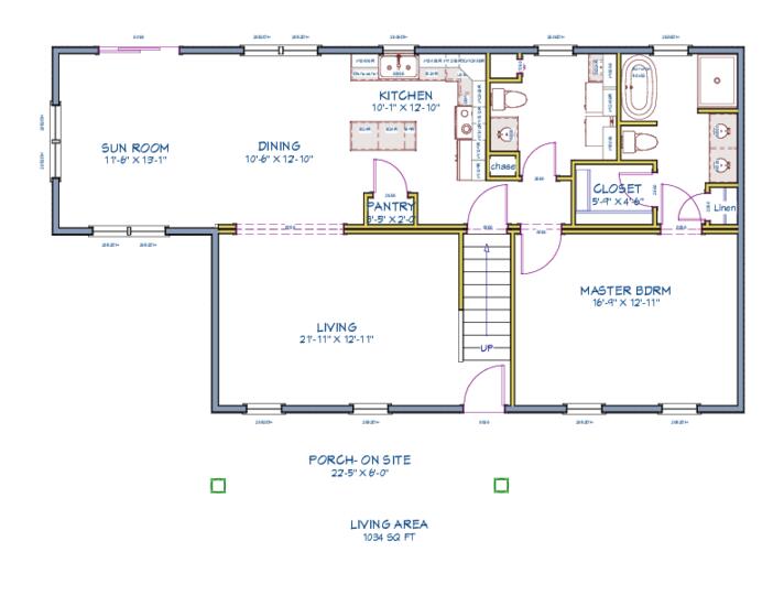 Bainbridge - Two Stories 1st Floor Master - Custom Modular Direct